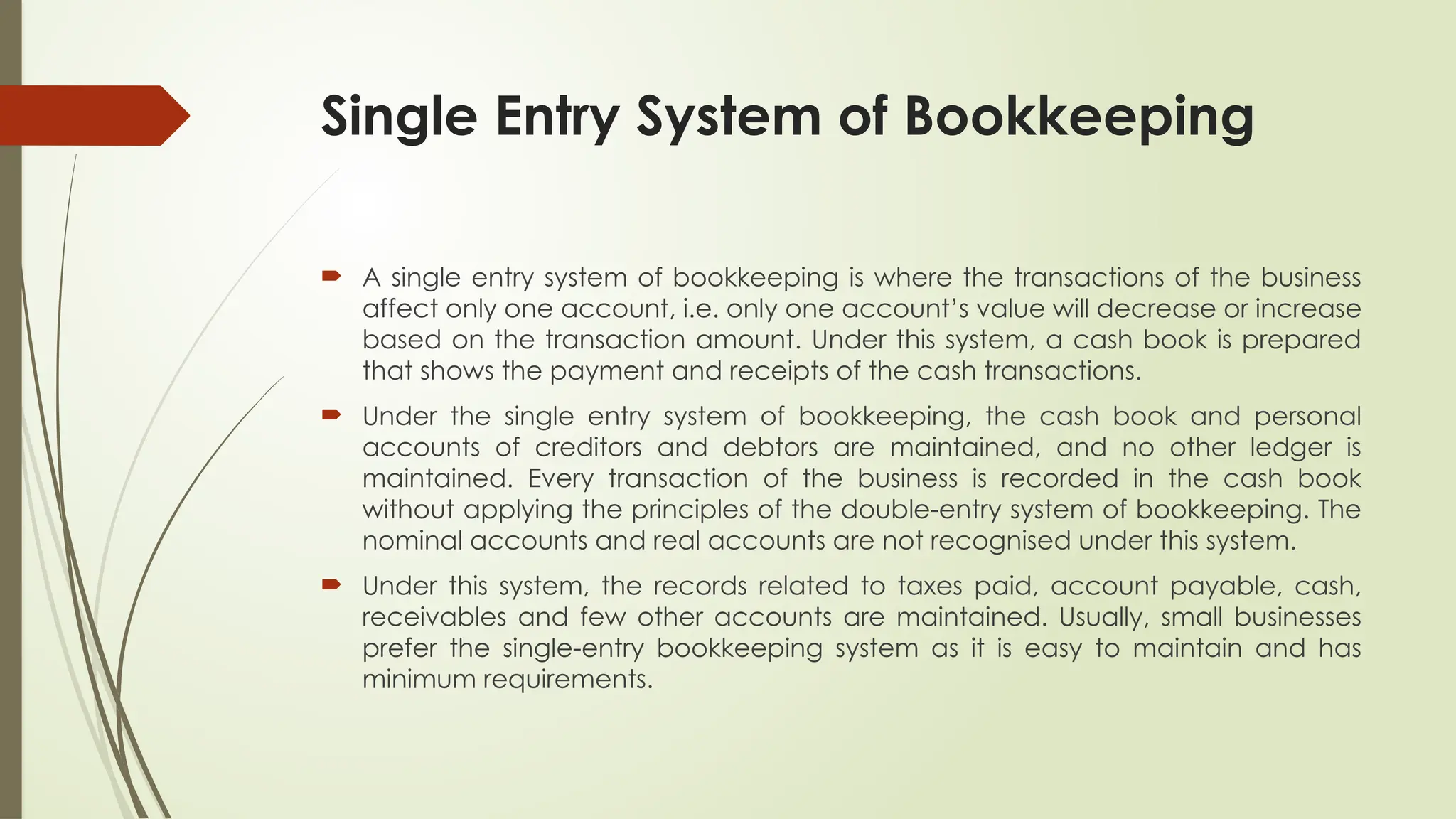 Single Entry System of Bookkeeping.pptx - Principles of Accountancy | PPTX