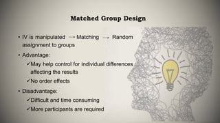 Single factor design | PPTX