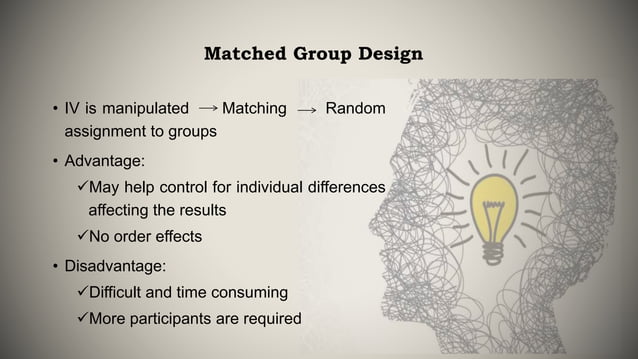 Single factor design | PPTX | Educational Assessment | Education