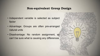 Single factor design | PPTX