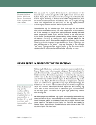 Single-Felt Dryer Sections | PDF