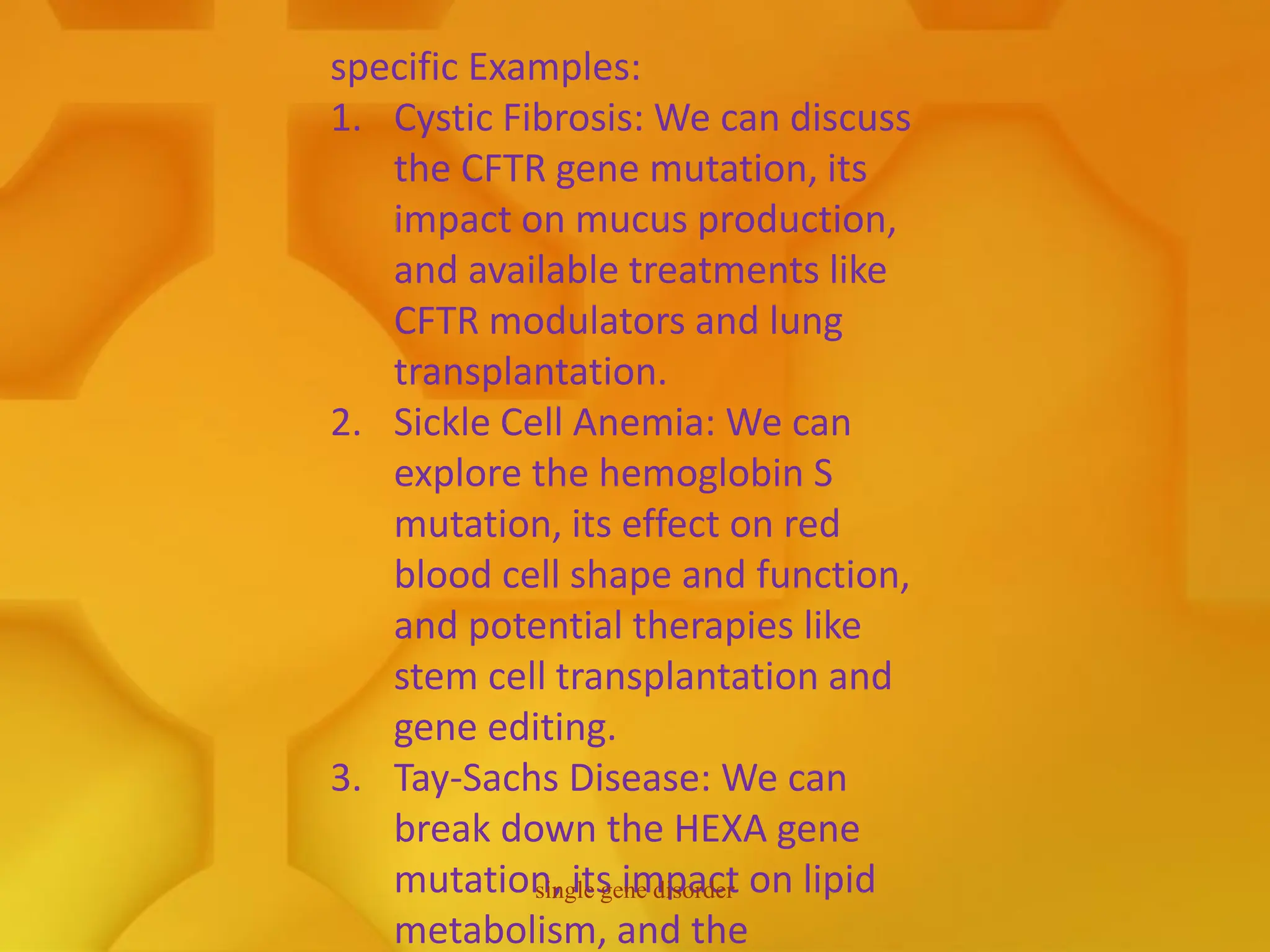 single gene. disorders | PDF