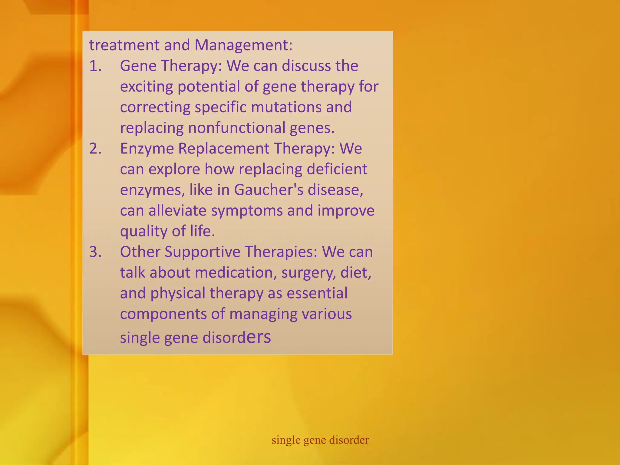 single gene. disorders | PDF