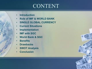 Single Global Currency | PPTX
