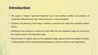 Single image haze removal | PPTX