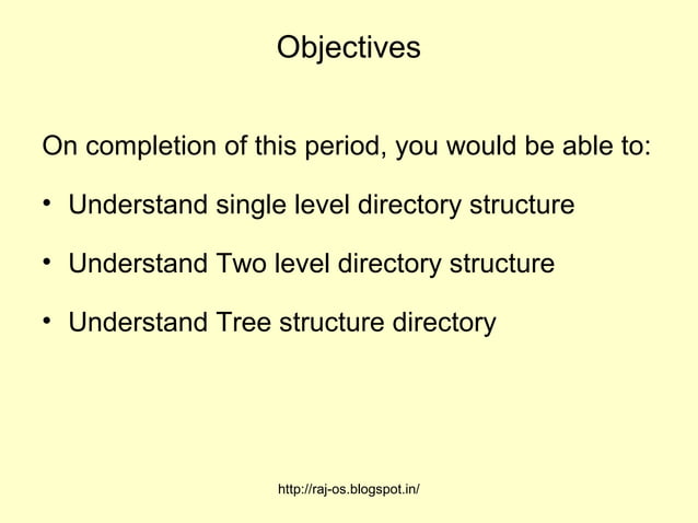 Single level directory structure.55