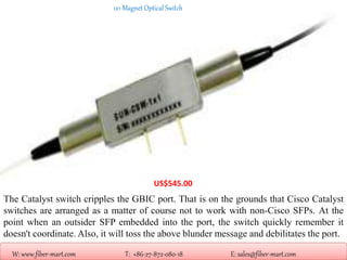 Singlemode fiber cables | PPT