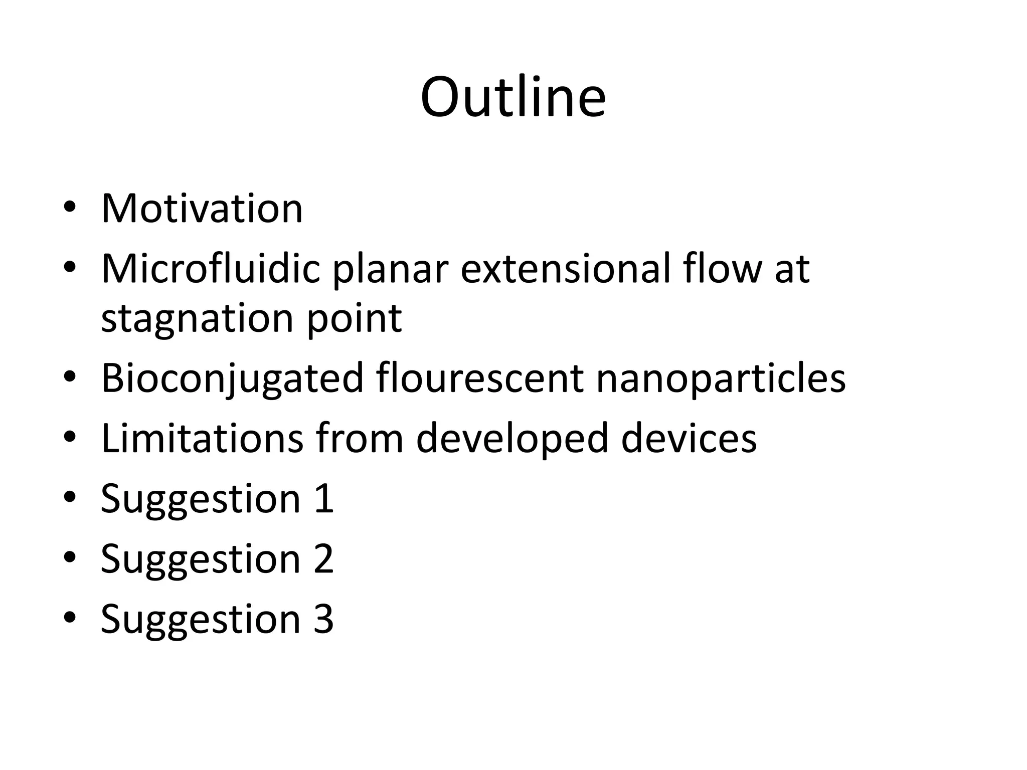 Single Molecule Sequence Detection Via Microfluidic Planar Extensional Flow Ppt