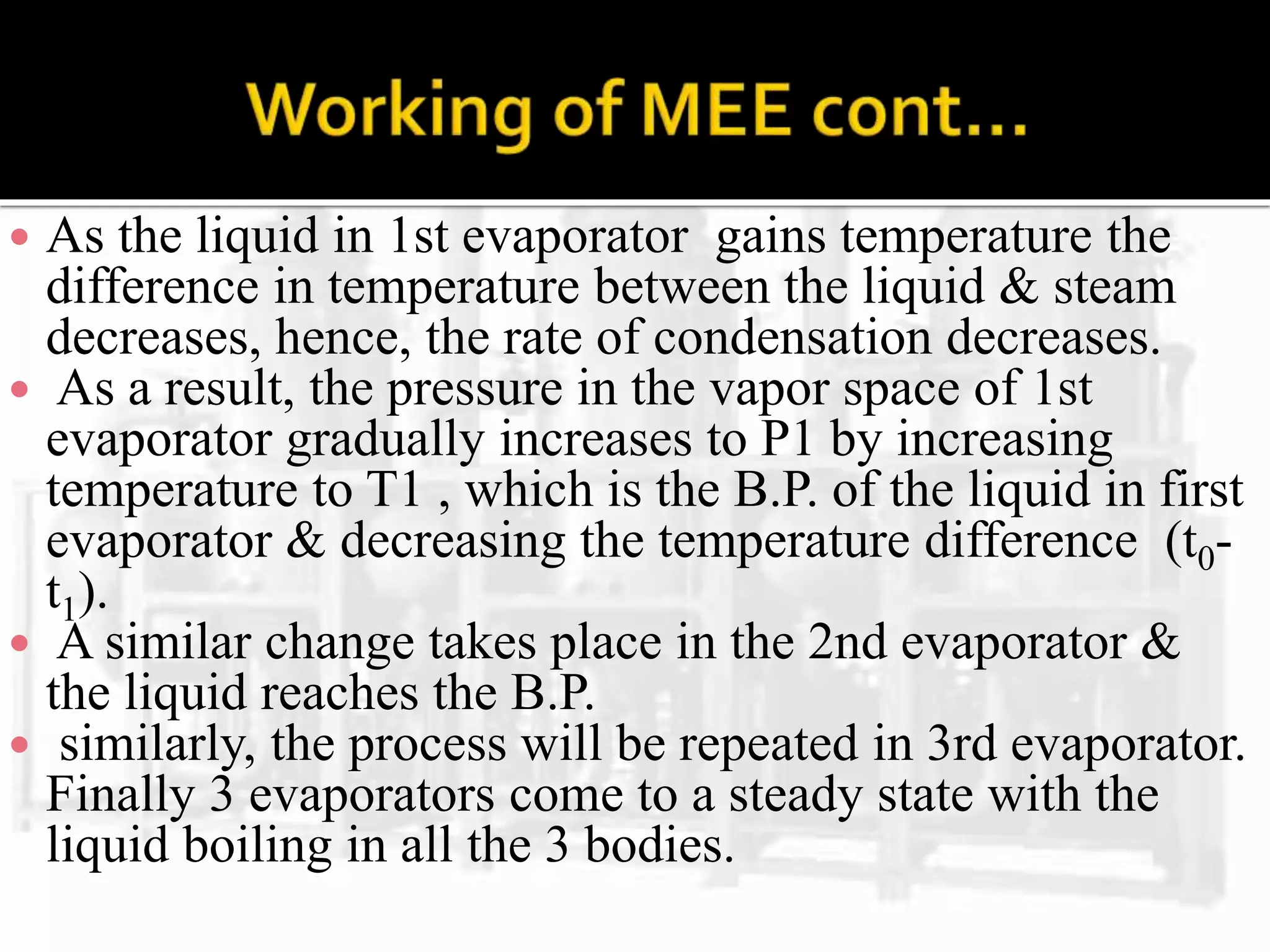 Single and multiple effective evaporator (mee) | PPTX