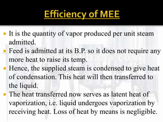 Single and multiple effective evaporator (mee) | PPTX