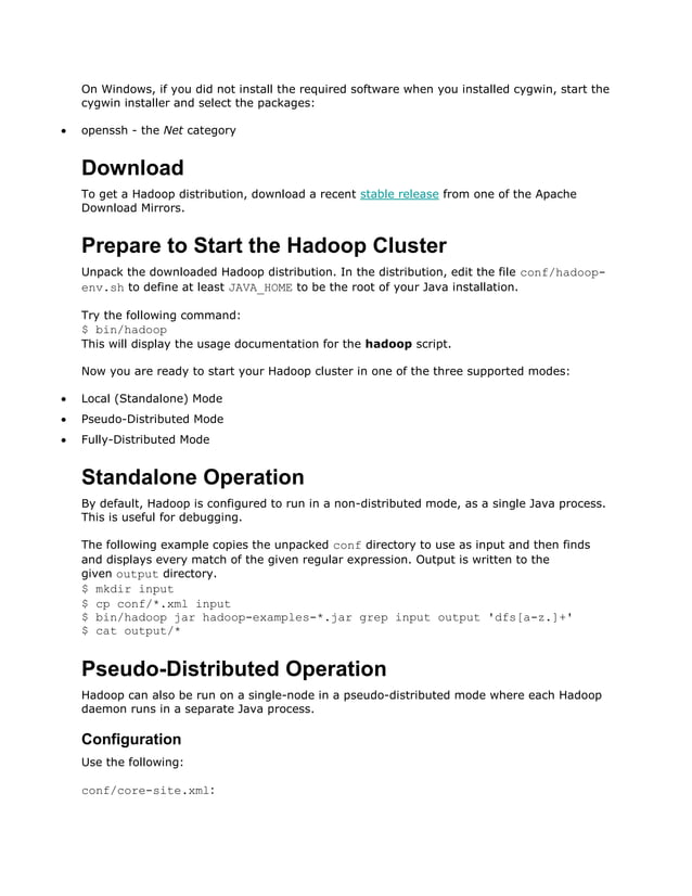Single node setup | PDF