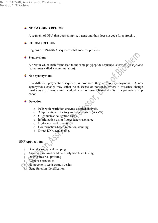 Single nucleotide polymorphism | PDF