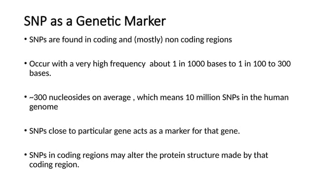 Single Nucleotide Polymorphism And Its Causes Gna Pptx