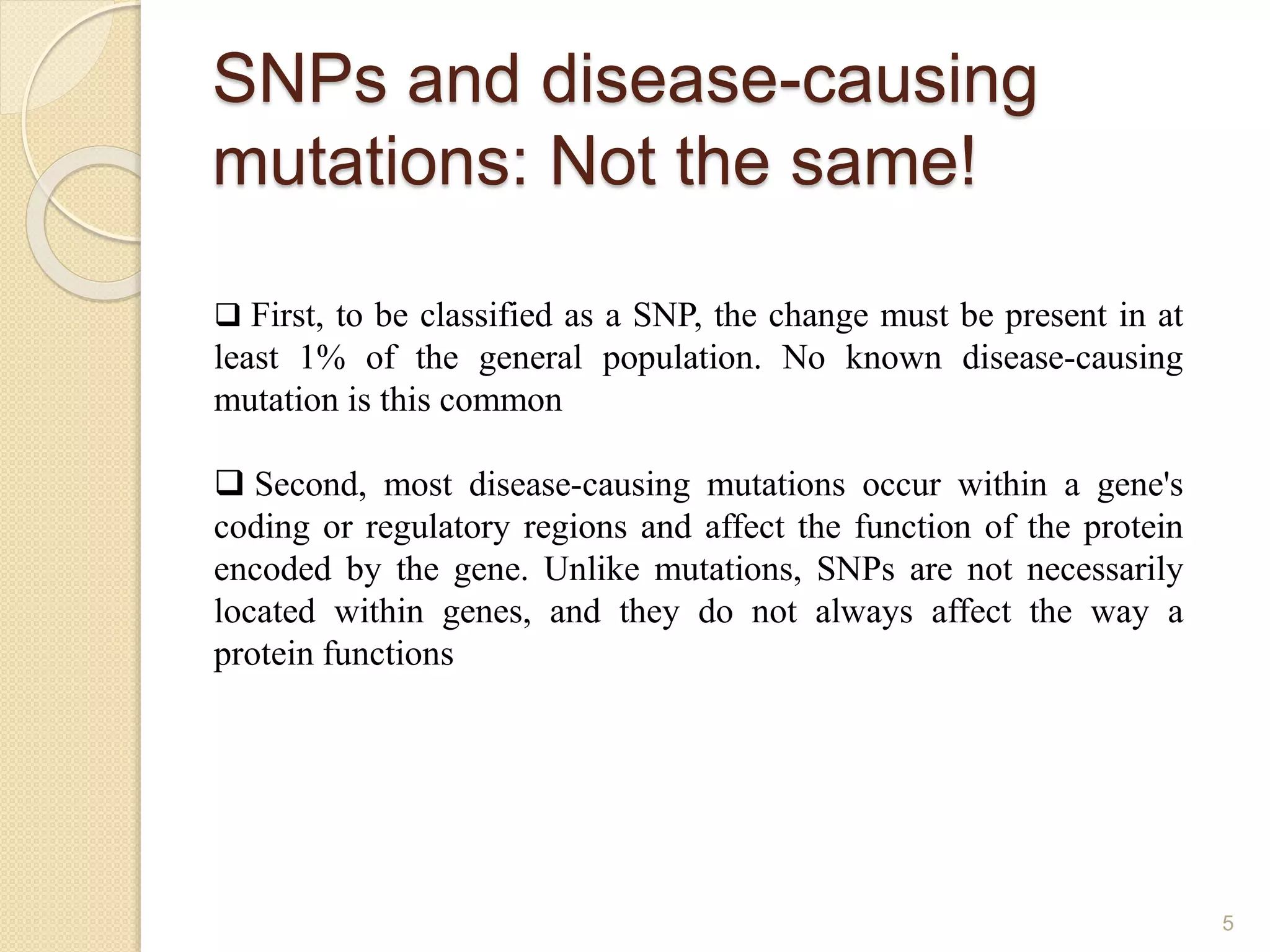 Single nucleotide polymorphism | PPTX