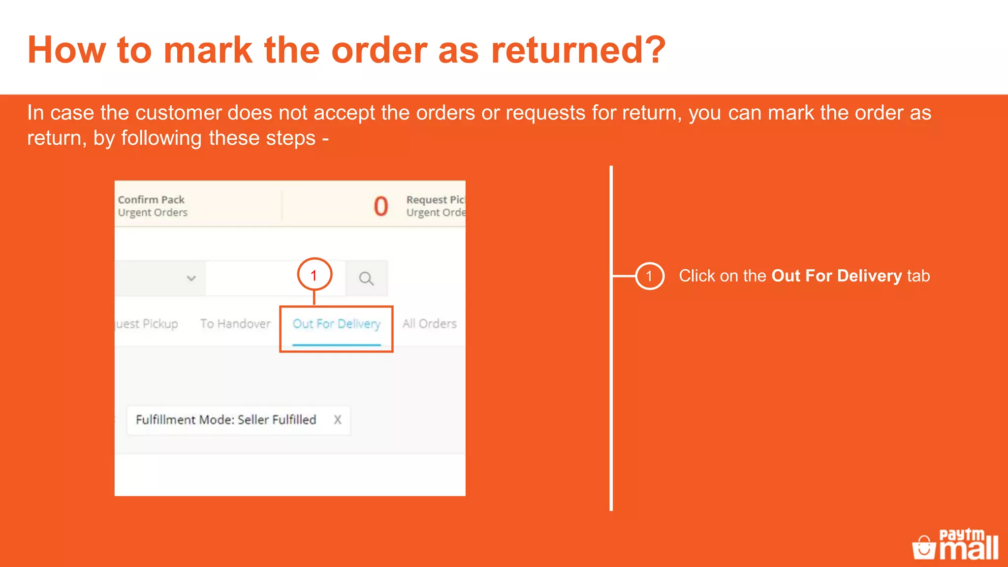 Single order processing - self delivery - Wholesale | PPT