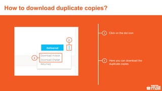 Single order processing - self delivery - Wholesale | PPT