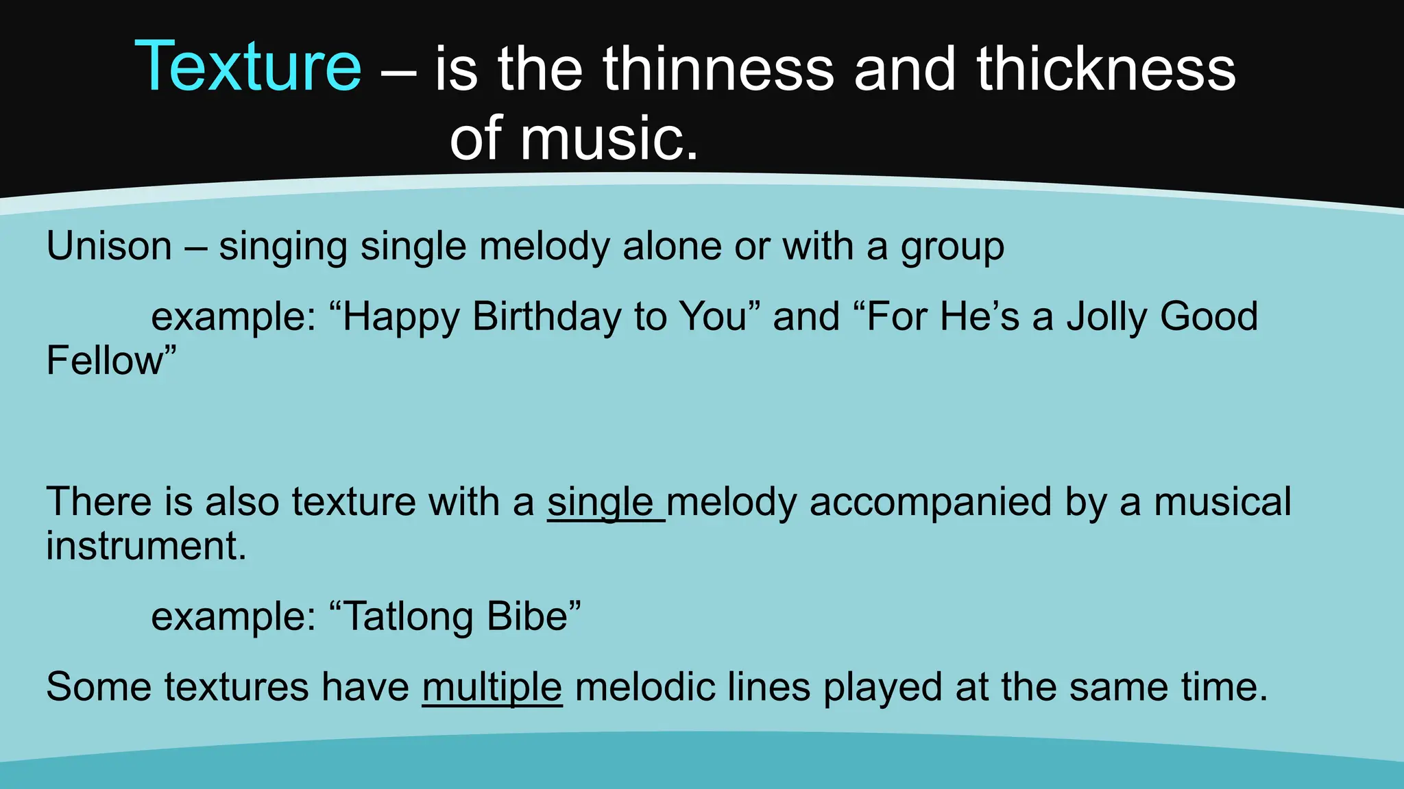 Single or Multiple melodic lines structure | PPTX