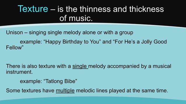 Single or Multiple melodic lines structure | PPTX