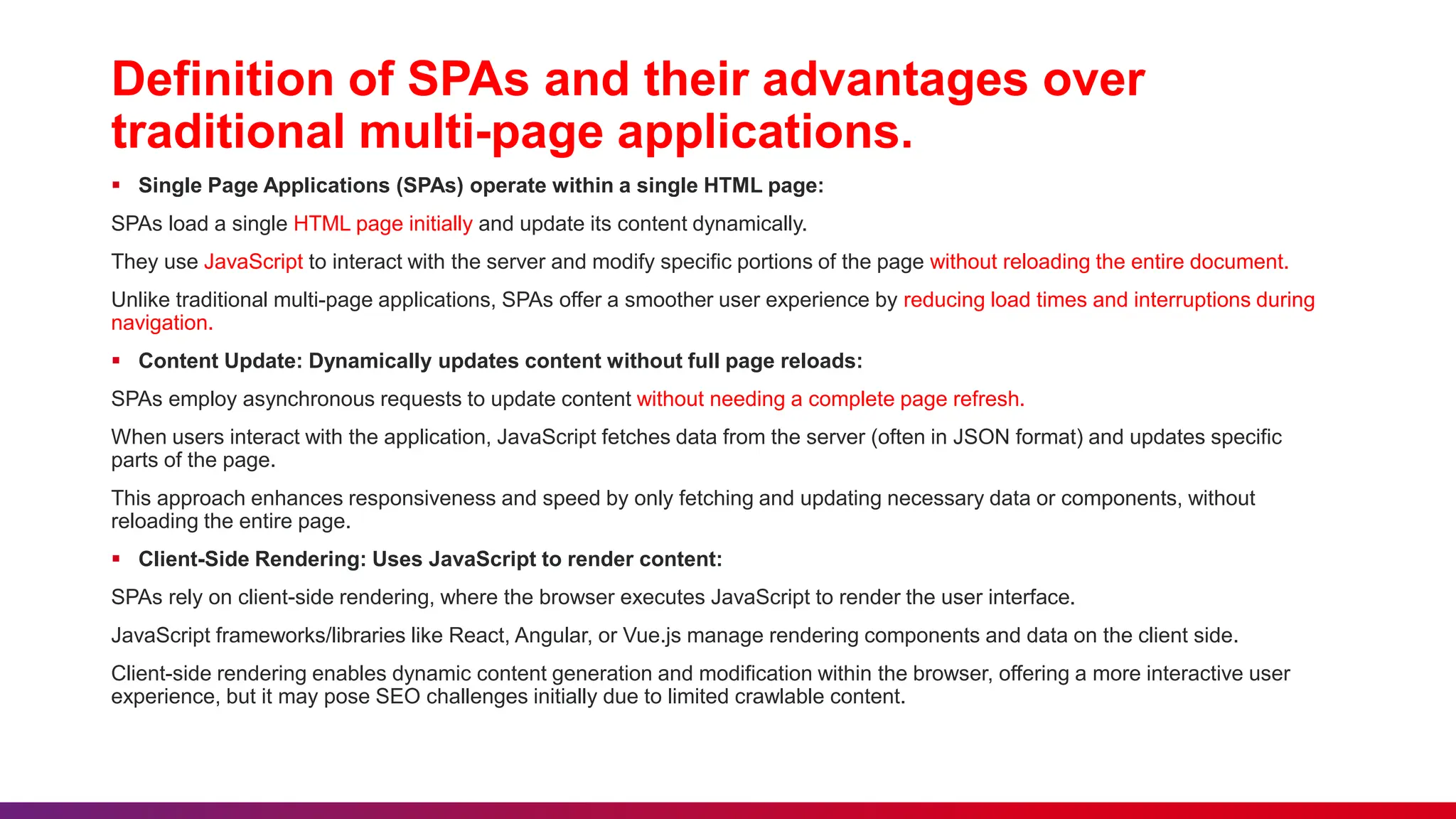 Single Page Angular Application Presentation | PPT