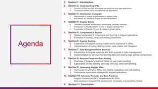 Single Page Angular Application Presentation | PPT