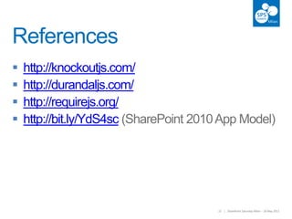 Single page applications & SharePoint | PPTX | Web Development | Internet
