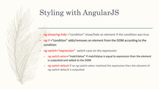 Single Page Applications Workshop Part II: Single Page Applications using AngularJS | PPT