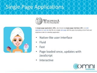Single Page Apps | PPTX
