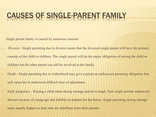 Single parent family | PPTX