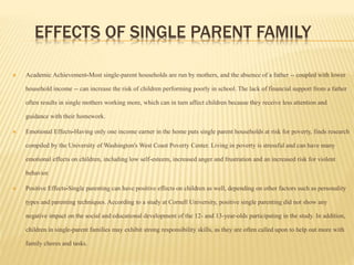 Single parent family | PPTX