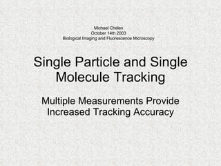 Single Particle Tracking | PPT