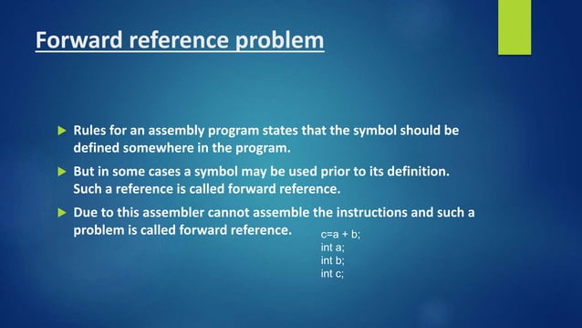 Single Pass Assembler Pptx Programming Languages Computing 4558