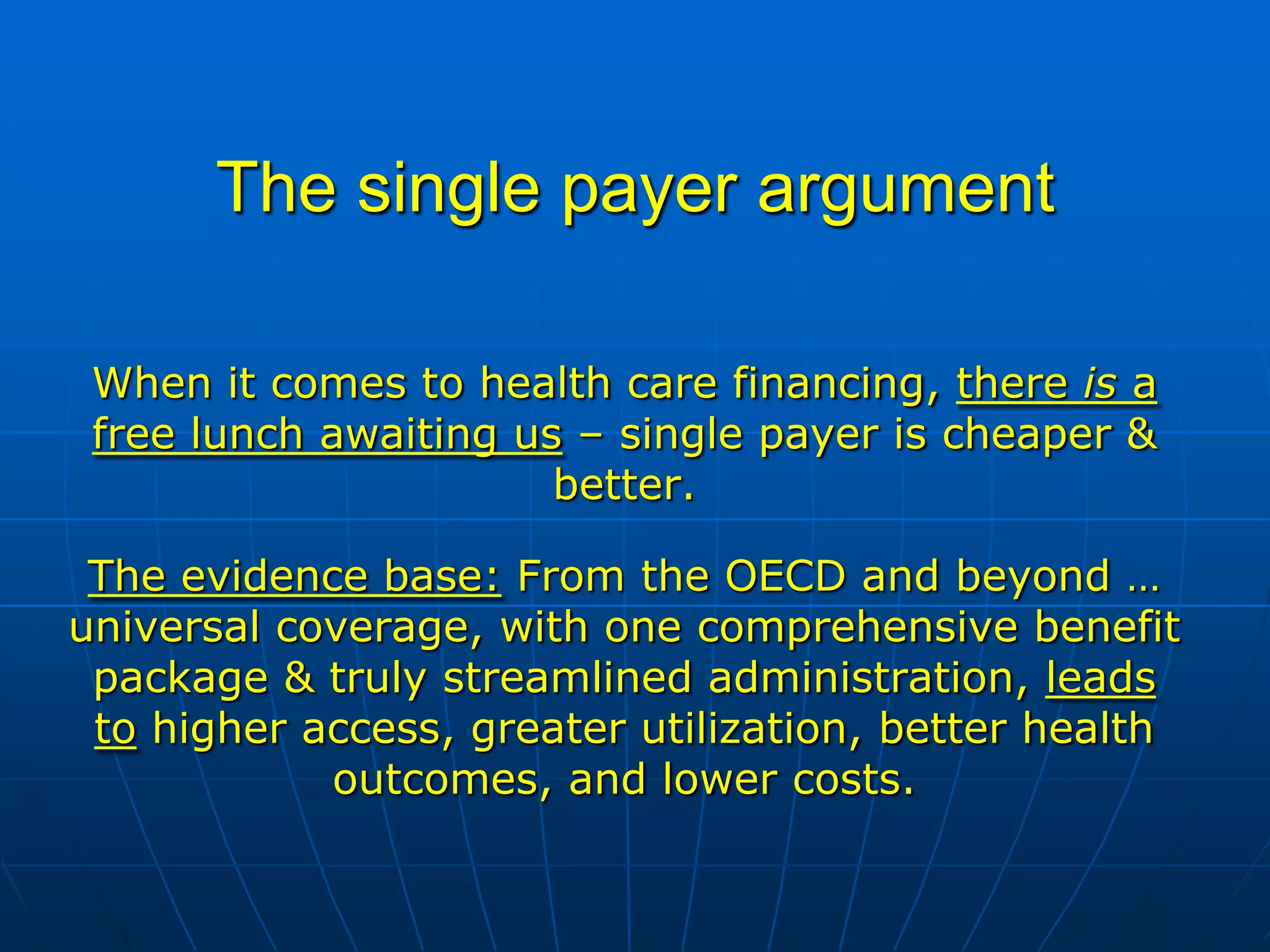 Single Payer Health Care | PPTX