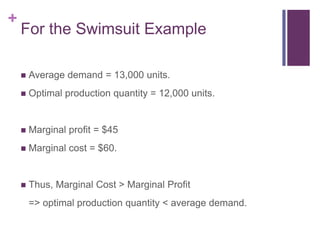 Single period inventory ordering | PPTX