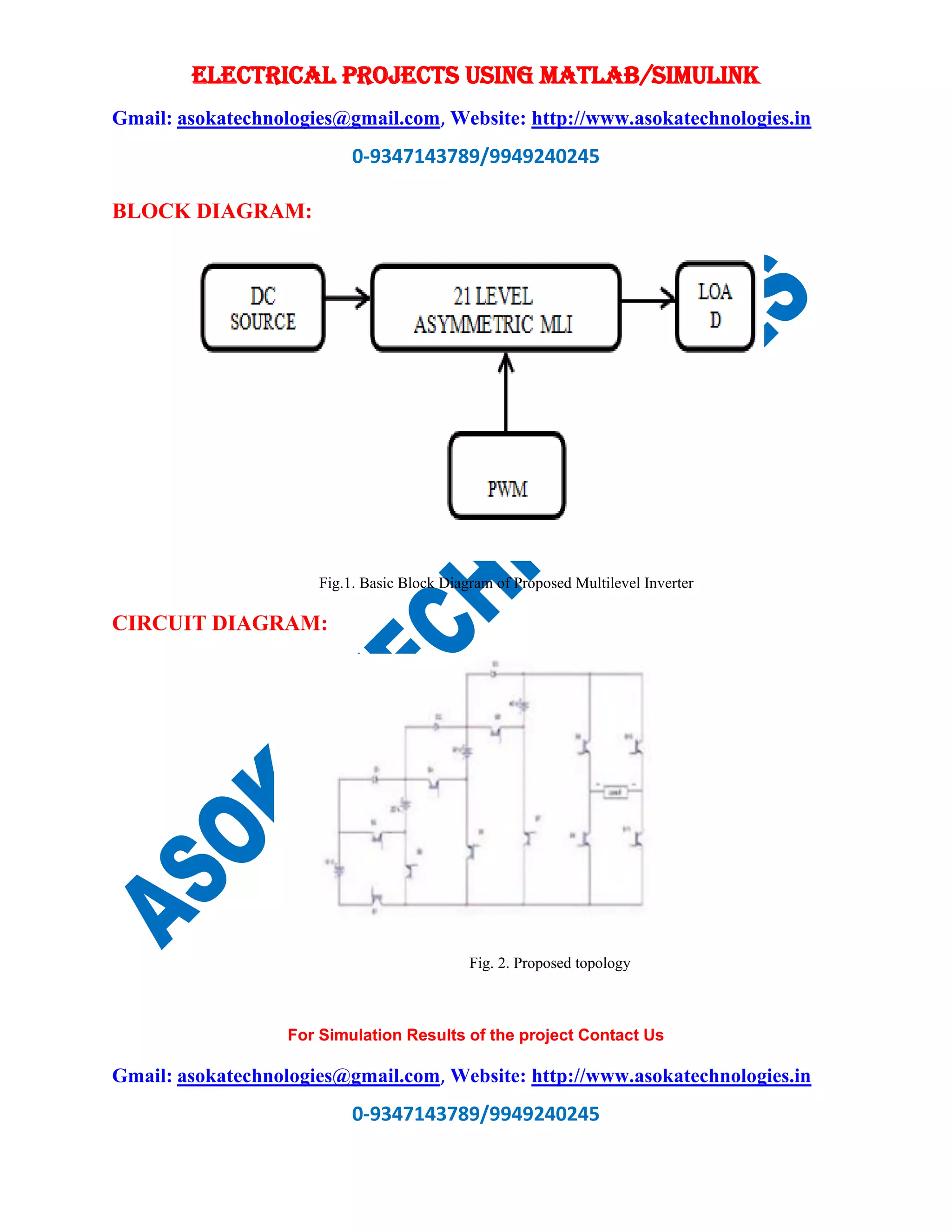 Single Phase 21 Level Asymmetric Cascaded Multilevel Inverter With Reduced Number Of Switches ...