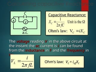 Single phase Alternating Current circuit | PPT