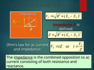 Single phase Alternating Current circuit | PPT