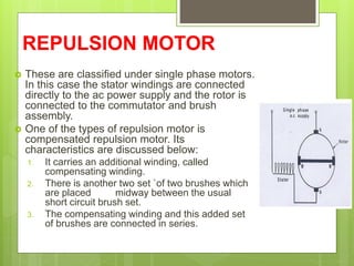 Single phase compensated motor | PPTX