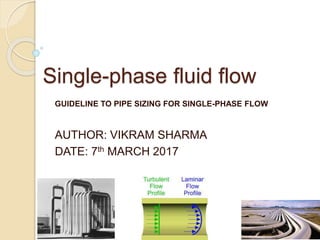 Single phase flow line sizing | PPTX