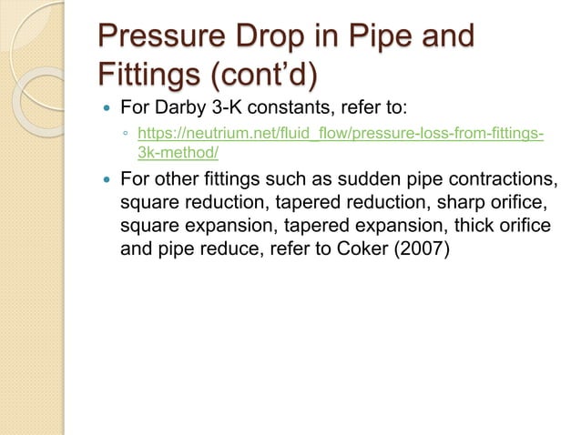 Single phase flow line sizing | PPTX | Physics | Science