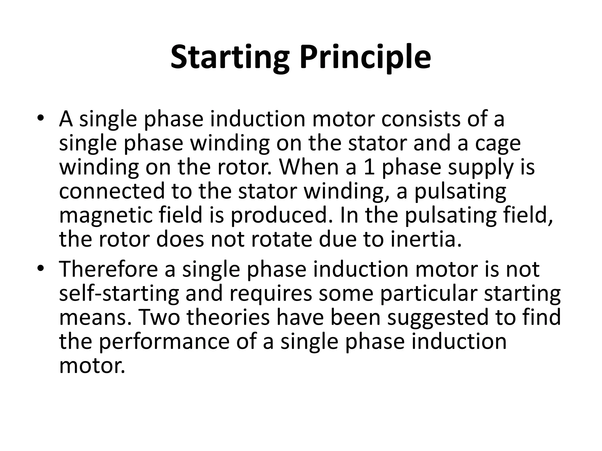 Single phase induction motor | PPTX