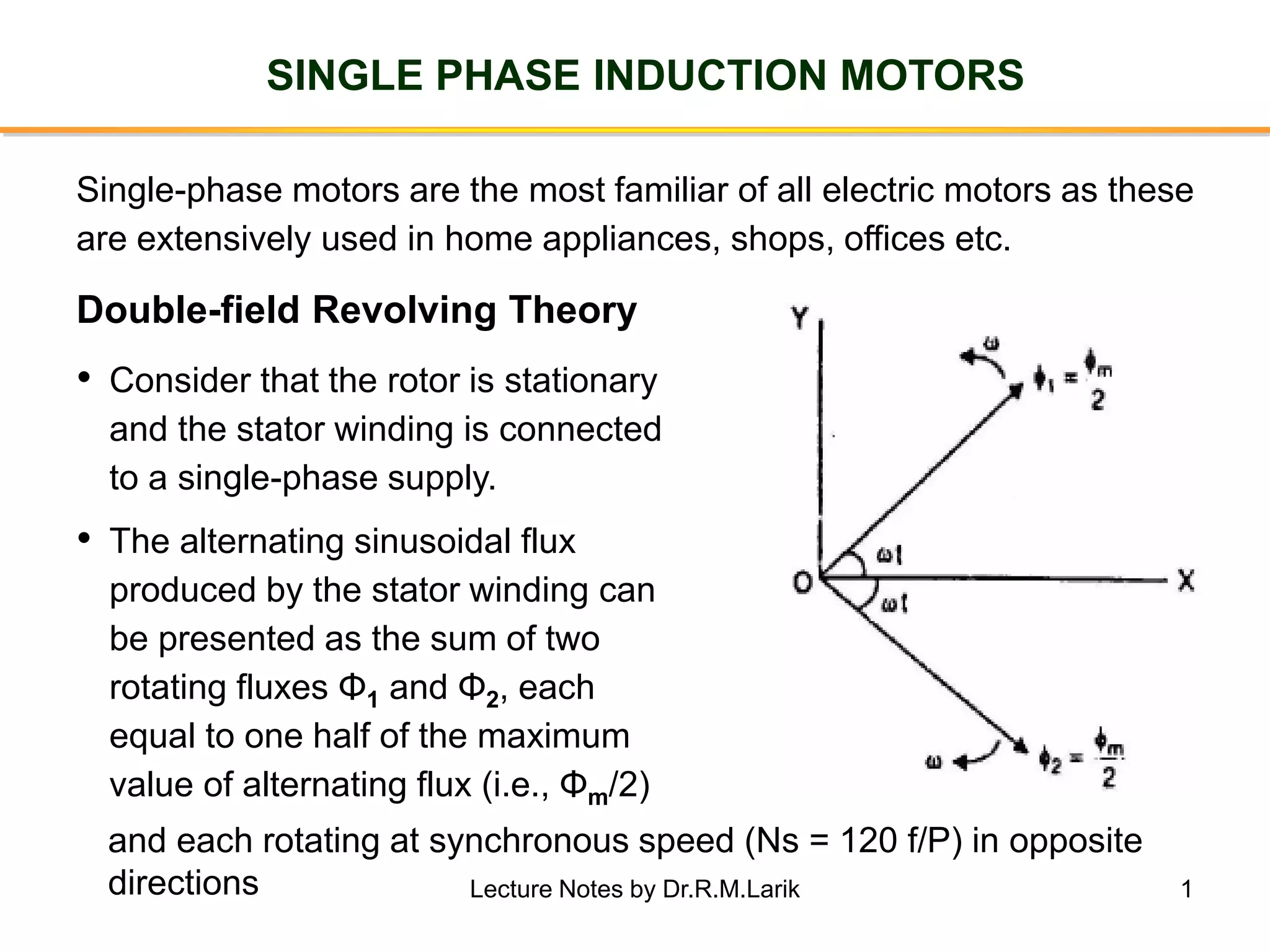 Single phase induction motor | PDF