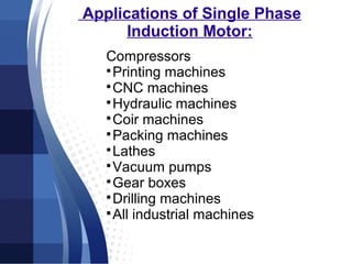 Single Phase Induction Motors | PPT