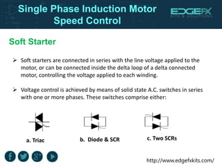 Single Phase Induction Motor Speed Control | PPTX