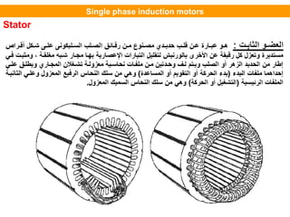 single phase motor function , parts and engines | PPTX