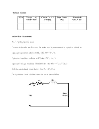Single phase transformer | DOCX