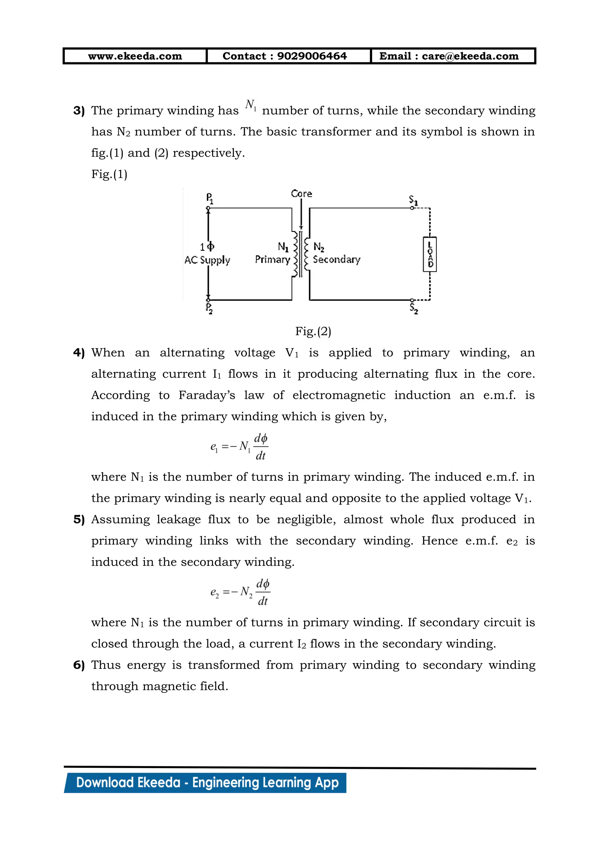 Single phase transformers | PDF | Physics | Science