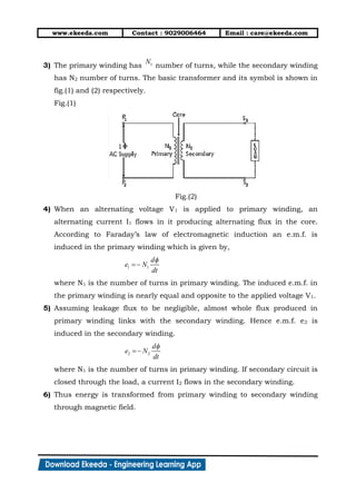 Single phase transformers | PDF