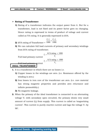 Single phase transformers | PDF