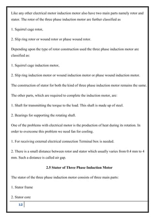 Single phasing of three phase induction motor | PDF