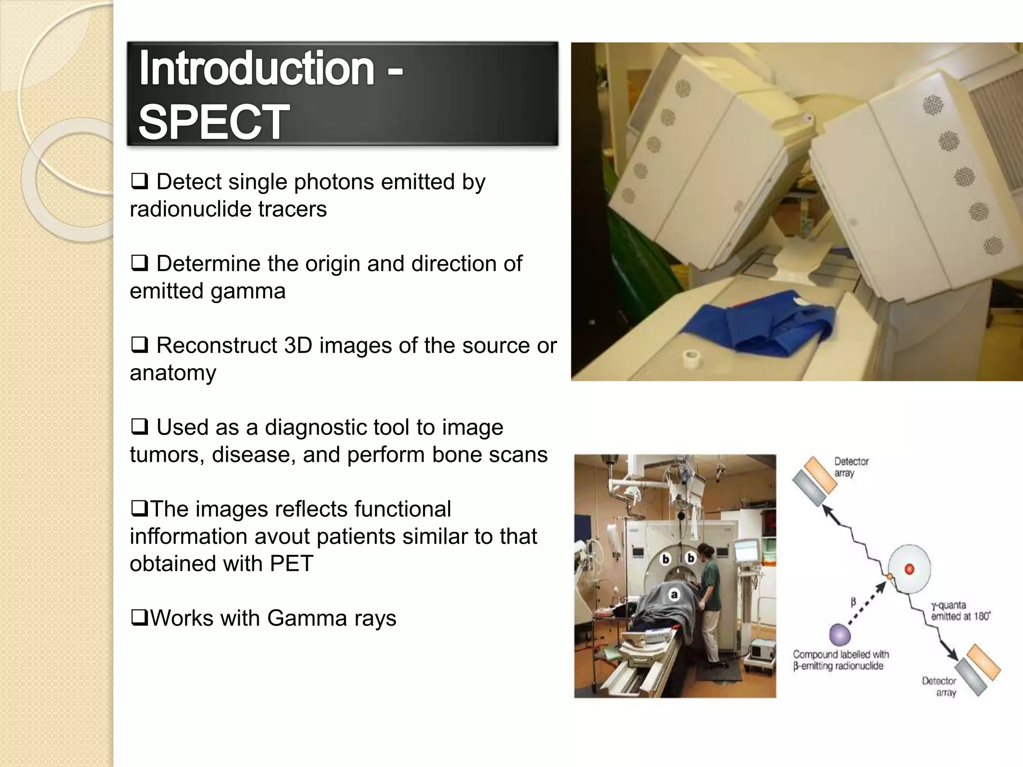 Single photon emission computed tomography (spect) | PPTX